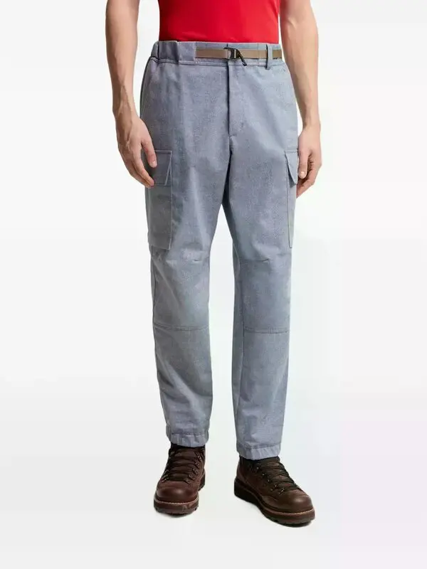 Moncler Belted Cargo Trousers - Blue