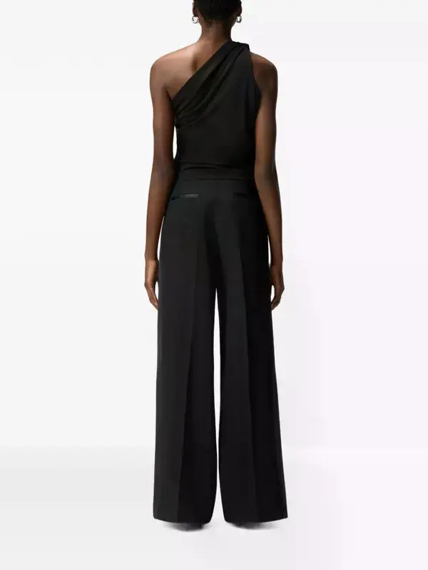 Pinko One-shoulder Ruched Top - Black