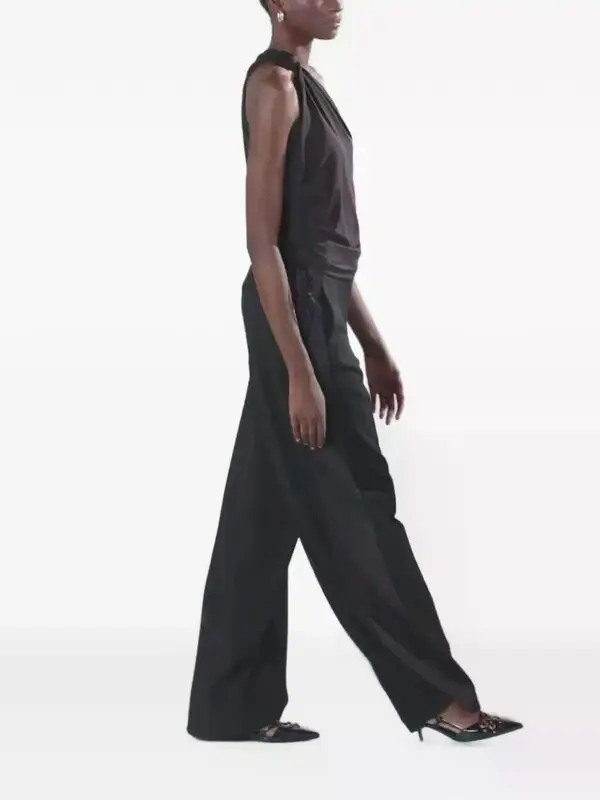 Pinko One-shoulder Ruched Top - Black
