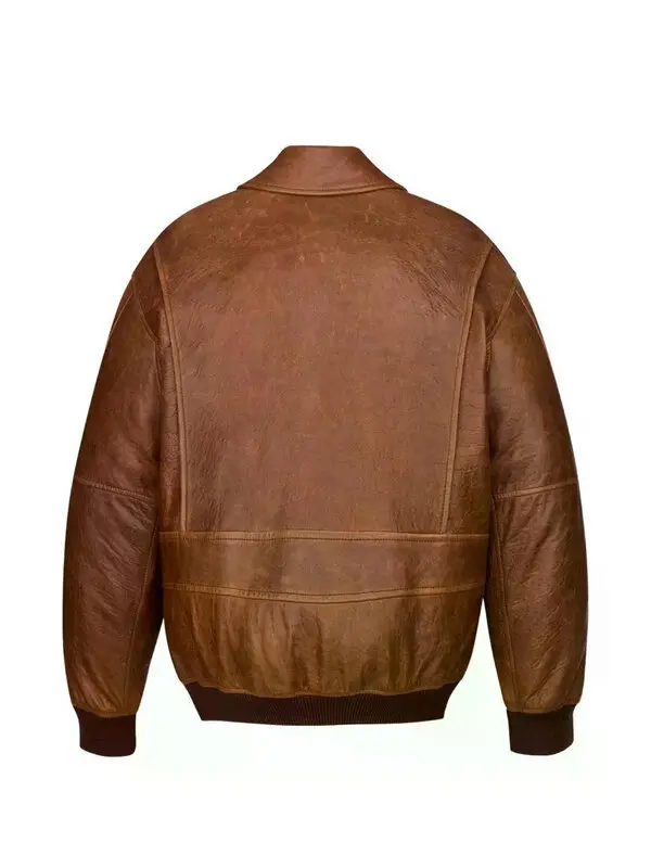Saint Laurent Leather Bomber Jacket