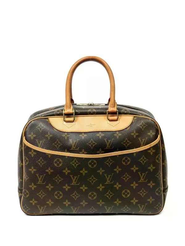 LOUIS VUITTON Deauville Monogram Tote Bag - Brown