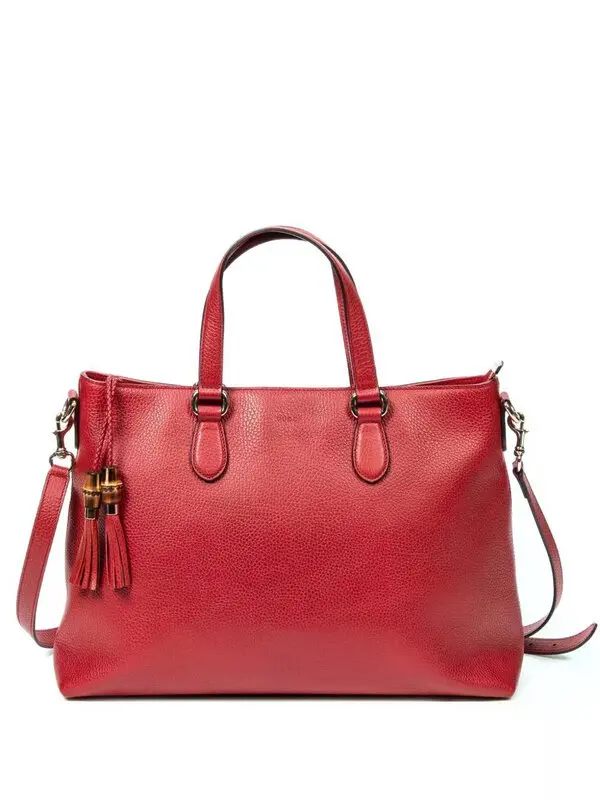 Gucci Tassel-detail Tote Bag - Red