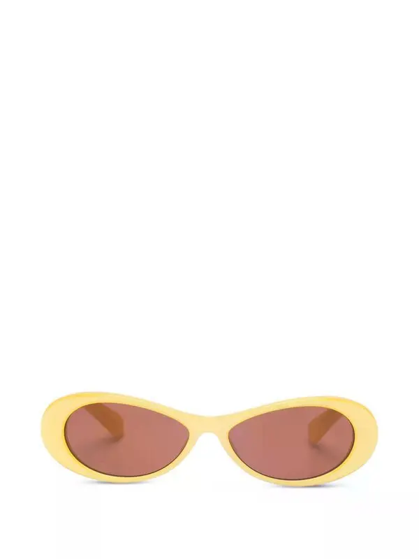 Jacquemus Nuvola Oval-frame Sunglasses - Yellow