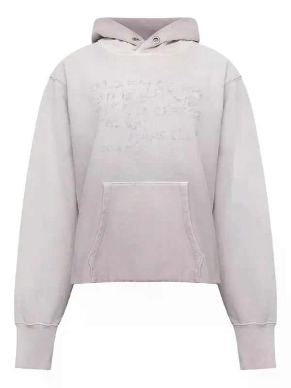 MAISON MARGIELA Printed-detail Hoodie - Grey