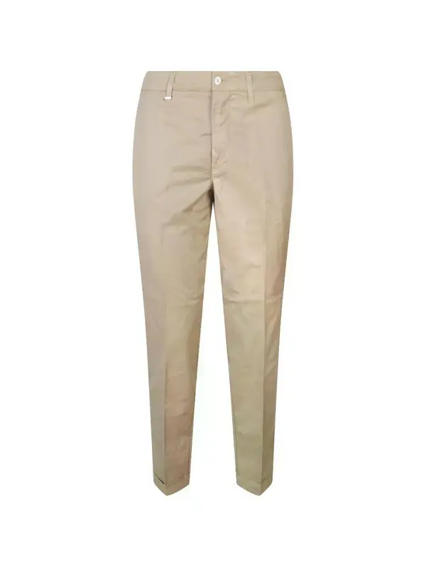 FAY Cuffed Trousers - Neutrals