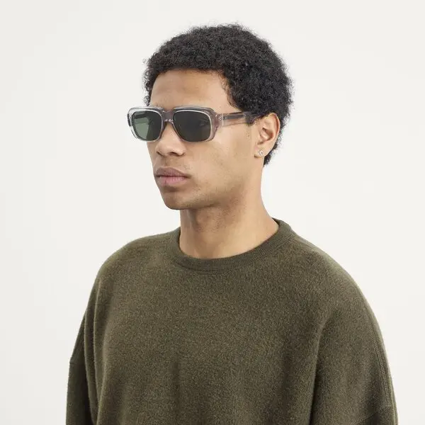 A. SOCIETY X Universal Works Aberdeen Sunglasses - Grey/dark Green