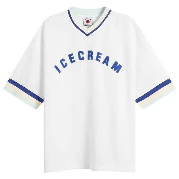ICECREAM V-neck Sports Jersey - White