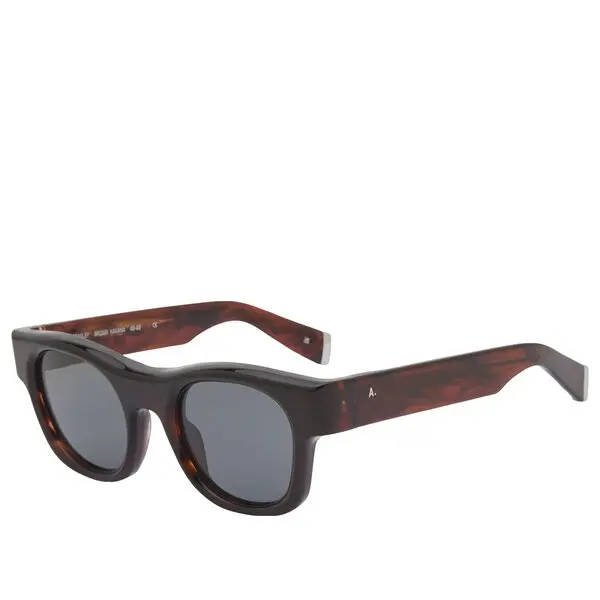 A. SOCIETY Navy Sunglasses - Brown Havana/light Blue