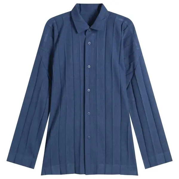 Issey Miyake Pleat Shirt - Navy