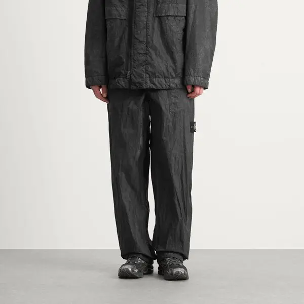 Stone Island Dense Nylon-tc Hand Sprayed Reflective Trousers