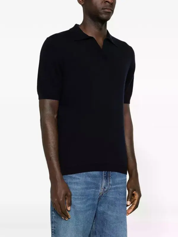 ALLUDE Polo-collar T-shirt