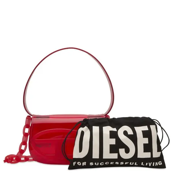 DIESEL 1dr Logo Perspex Handbag