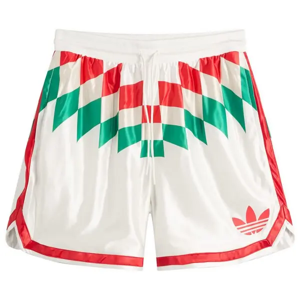 Adidas Originals Basketball Diamond Pack Short - Off White/collegiate Red