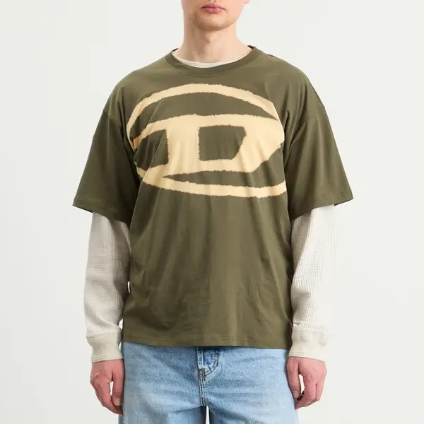 DIESEL Bleach Logo T-shirt