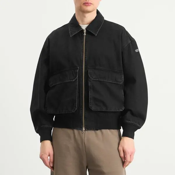 DIESEL Kurz Denim Bomber Jacket
