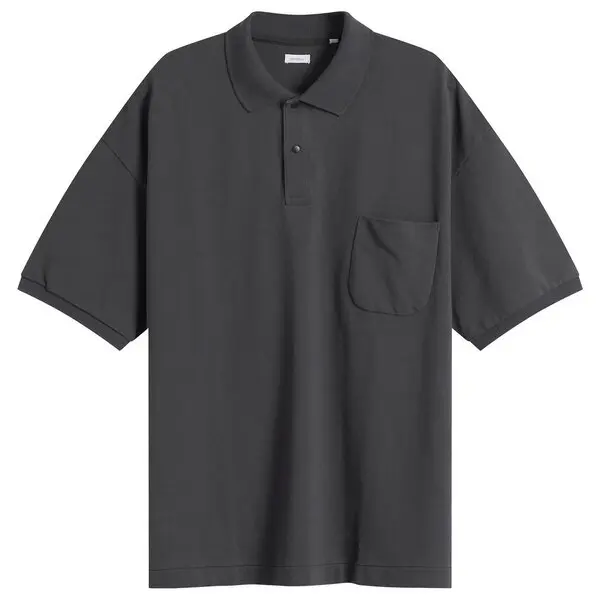 Nanamica Snap Polo Shirt - Charcoal