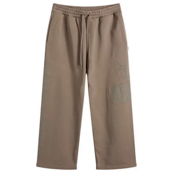 DIESEL Gro Wide Leg Sweatpants - Brown