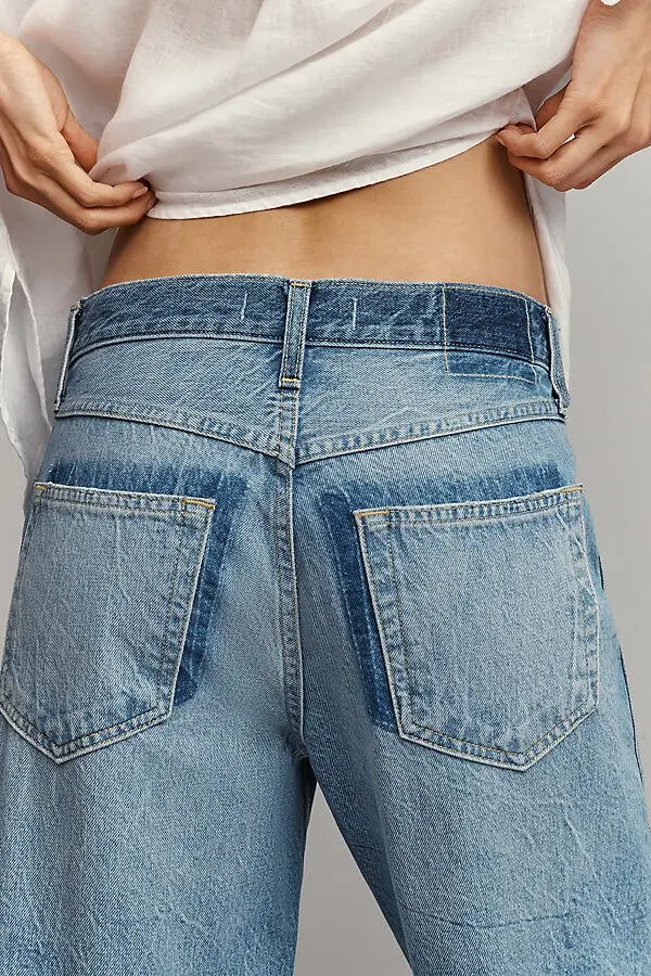 AMO Billie Mid-rise Straight-leg Jeans - Shadow