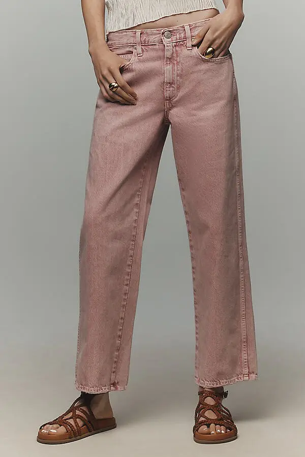 AMO Billie Mid-rise Straight-leg Jeans