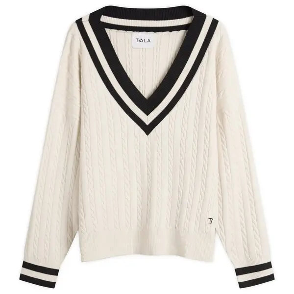 TALA Oversized Cricket Jumper - Ivory