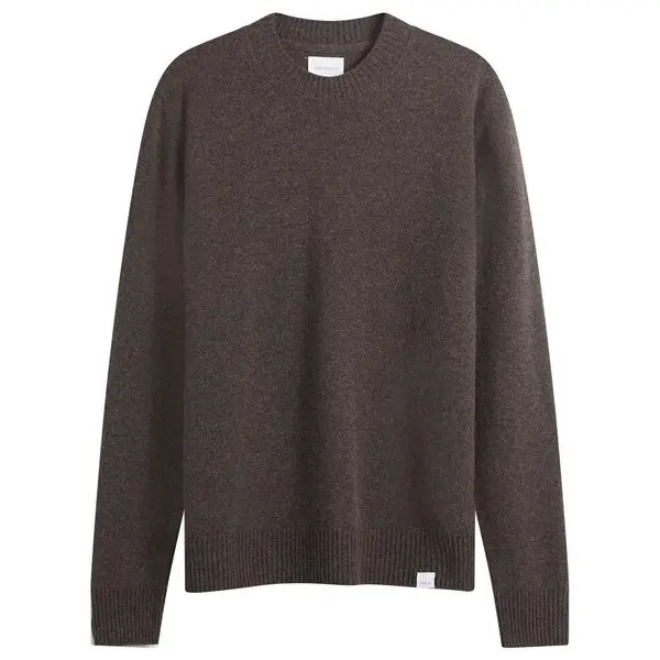 Norse Projects Standard Merino Lambswool Jumper - Heathland Brown