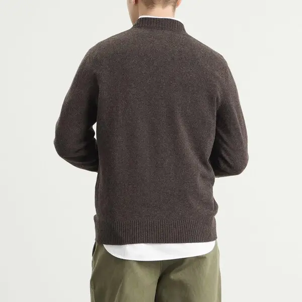 Norse Projects Standard Merino Lambswool Jumper - Heathland Brown