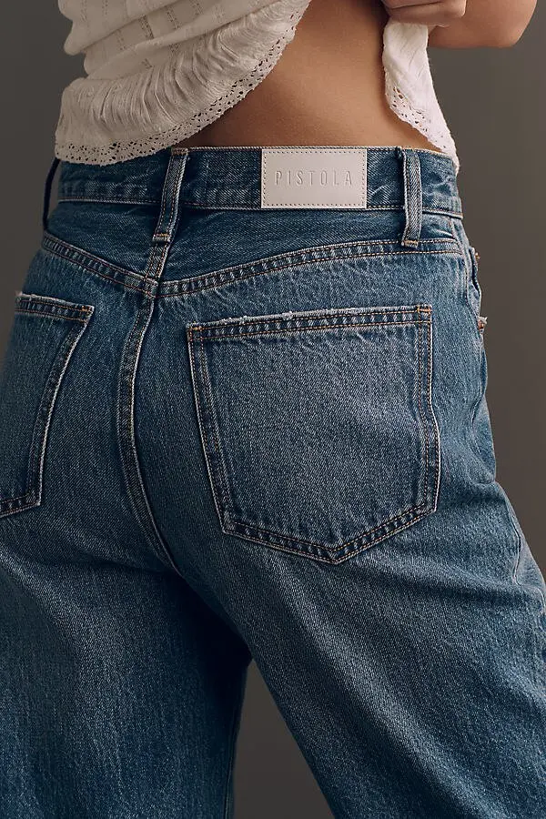 PISTOLA High-rise Straight-leg Jeans - Capri