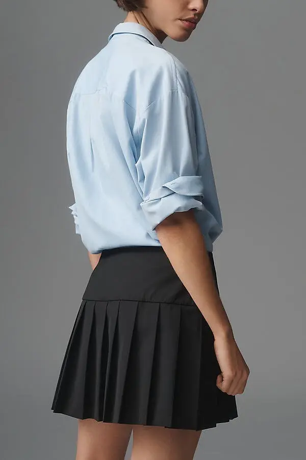 English Factory Pleated Mi Skort