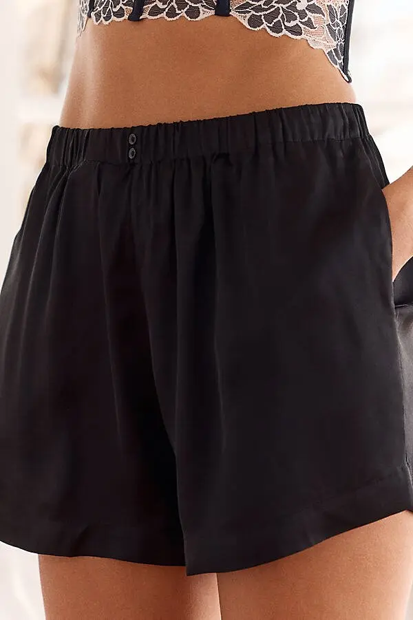 PAPINELLE Annabelle Satin Boxer Shorts