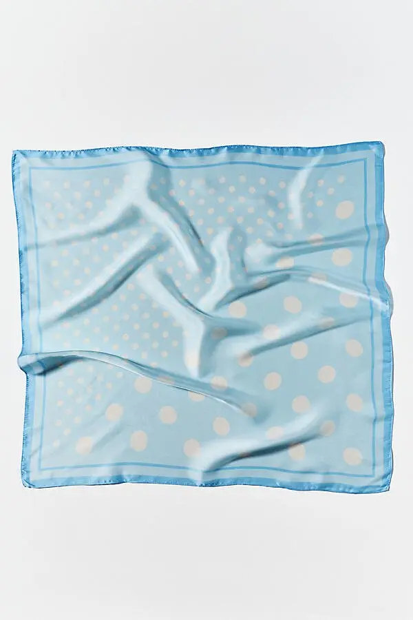CELANDINE Patterned Hair Scarves Set Of 2 - Light Blue