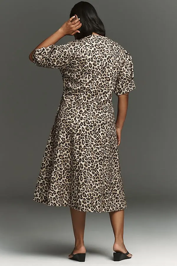 AROSE STUDIO Cotton Jessame Midi Shirt Dress