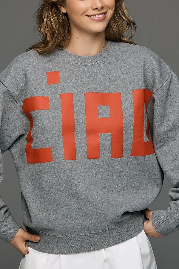 Clare V. Ciao Cotton Sweatshirt