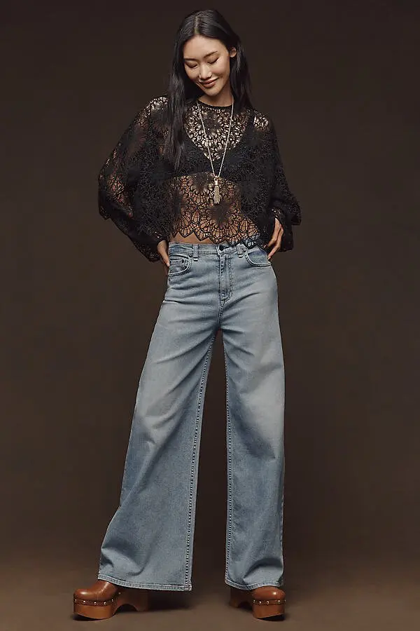 ASKK NY Axle High-rise Wide Leg Jeans - Blondie
