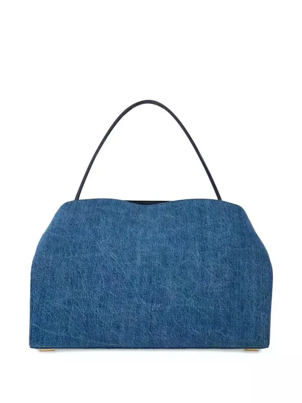 FERRAGAMO Hug Soft Denim Shoulder Bag