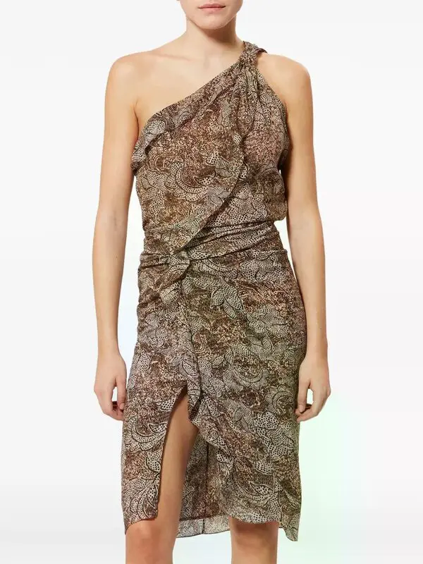 Isabel Marant Étoile Charlota Floral-pattern Midi Dress - Brown