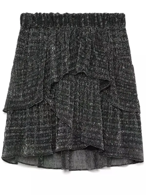 IRO PARIS Metallic-threads Mini Skirt - Black