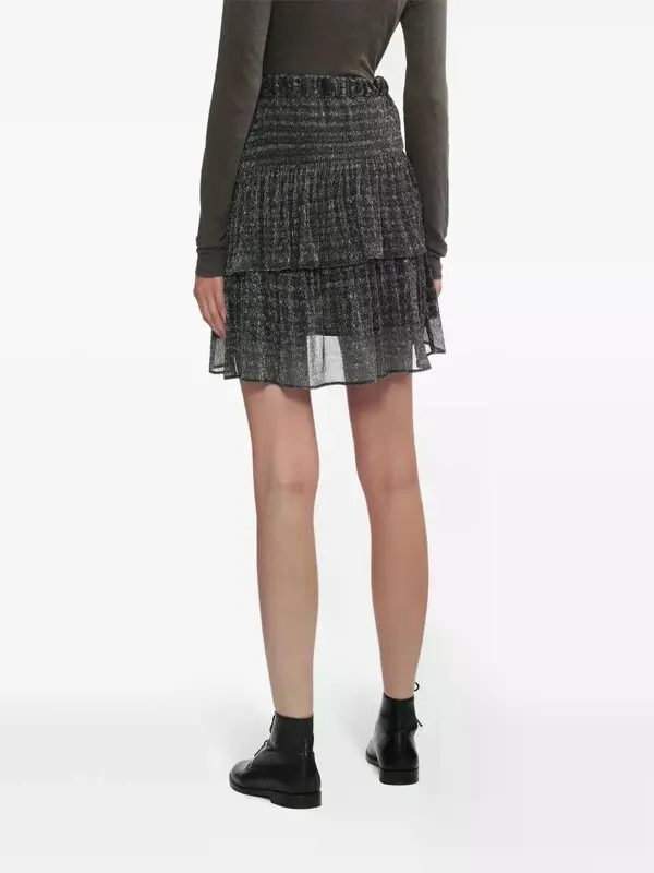 IRO PARIS Metallic-threads Mini Skirt