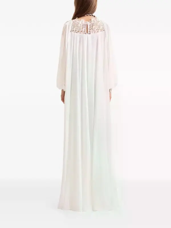 GEMY MAALOUF Guipure Long-sleeve Top