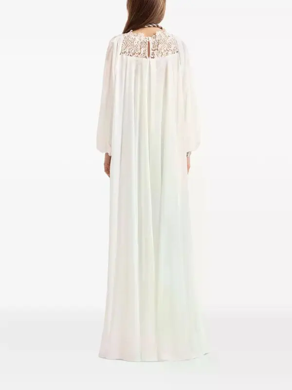 GEMY MAALOUF Guipure Long-sleeve Top