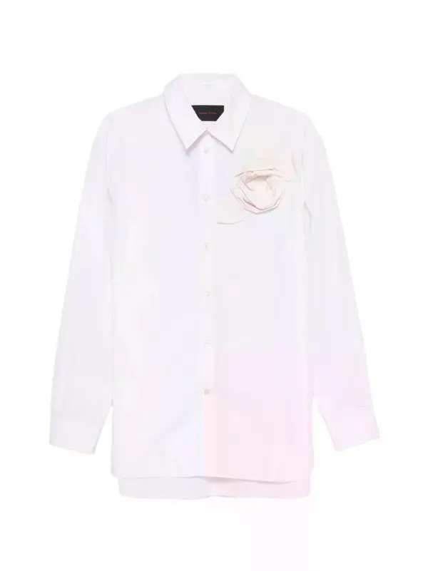 Simone Rocha Floral-appliqué Shirt - Pink