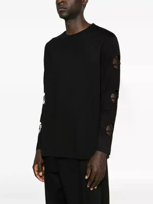 Simone Rocha Cut-out Long-sleeve T-shirt