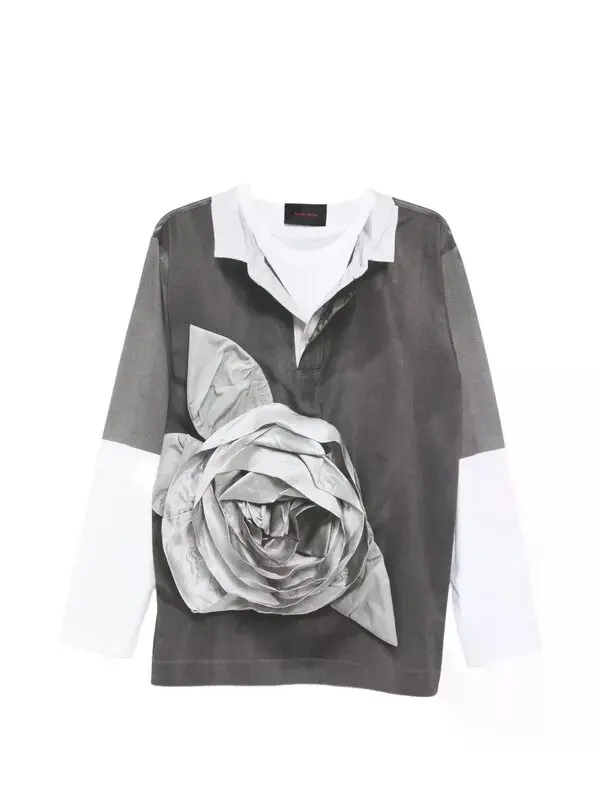 Simone Rocha Polo-print T-shirt - White