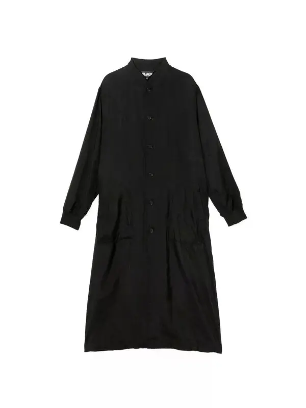Comme Des Garçons Logo-print See-through Coat
