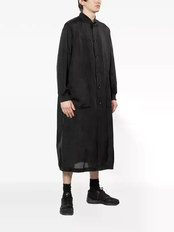 Comme Des Garçons Logo-print See-through Coat