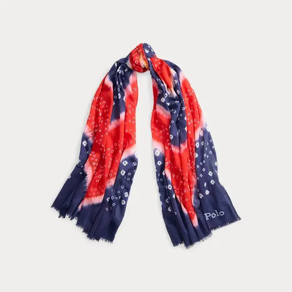 Ralph Lauren Print Cotton Scarf - Bright Multi