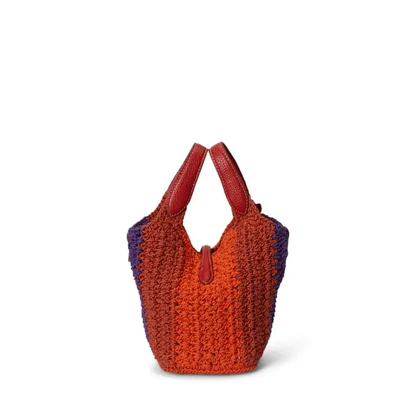 Ralph Lauren Polo Play Crochet Small Tote & Crossbody - Cherry Multi Polo