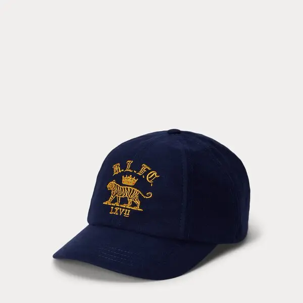 Ralph Lauren Brushed Chamois Cricket Cap - Newport Navy
