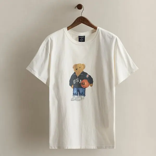 Ralph Lauren C. 1995 Polo Bear T-shirt Size - White