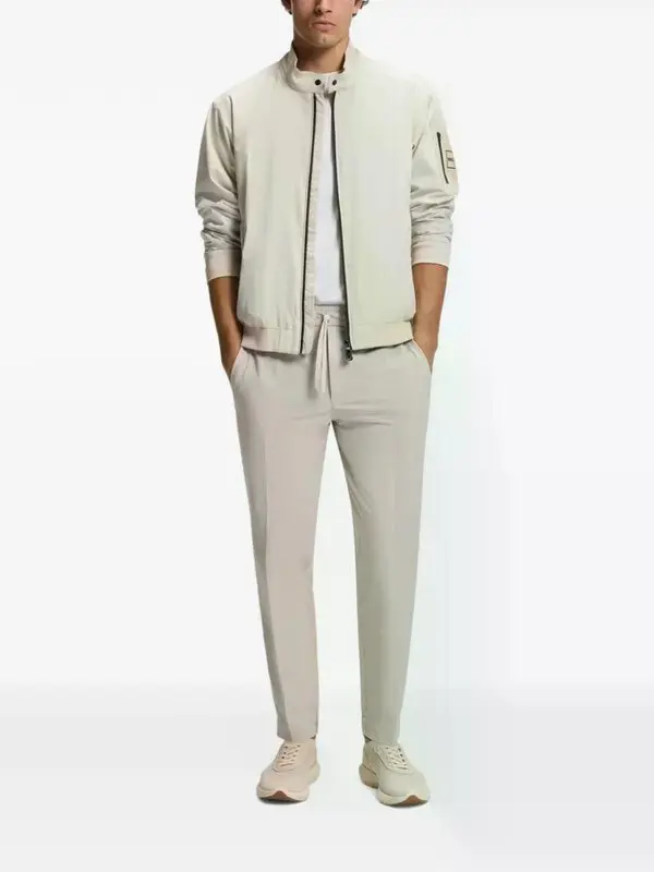 BOSS Jacket With Patch Pockets - Neutrals