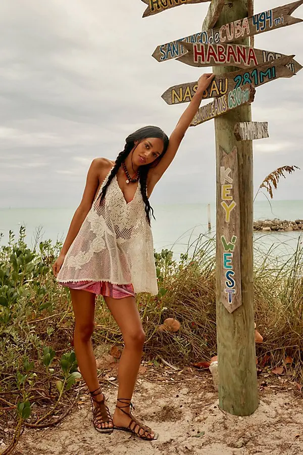 Free People Crochet Tunic